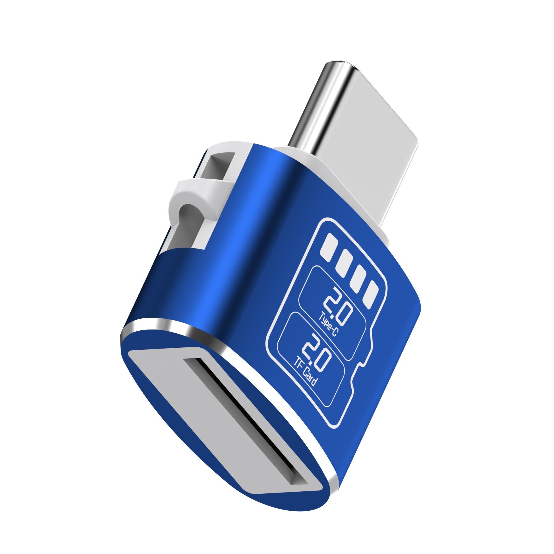 Кард-ридер, для Huawei/Samsung, синий