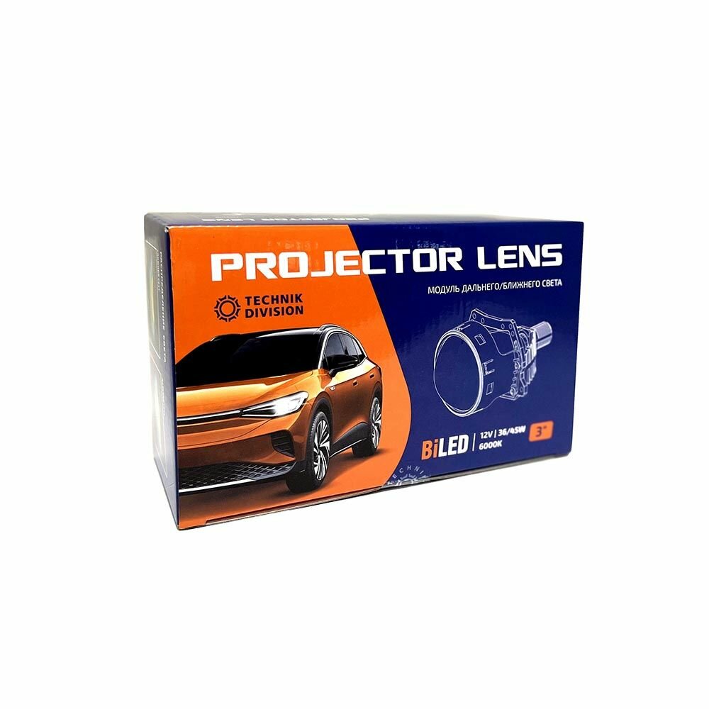 Светодиодные BI-LED линзы MTF Light TECHNIK DIVISION 3.0", 6000 K, 12V