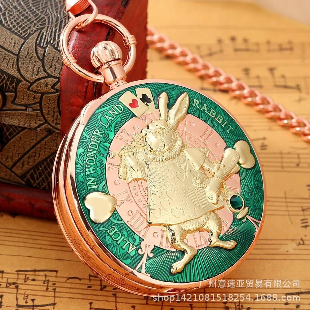 Карманные часы-Музыкальная шкатулка-Алиса в стране чудес
