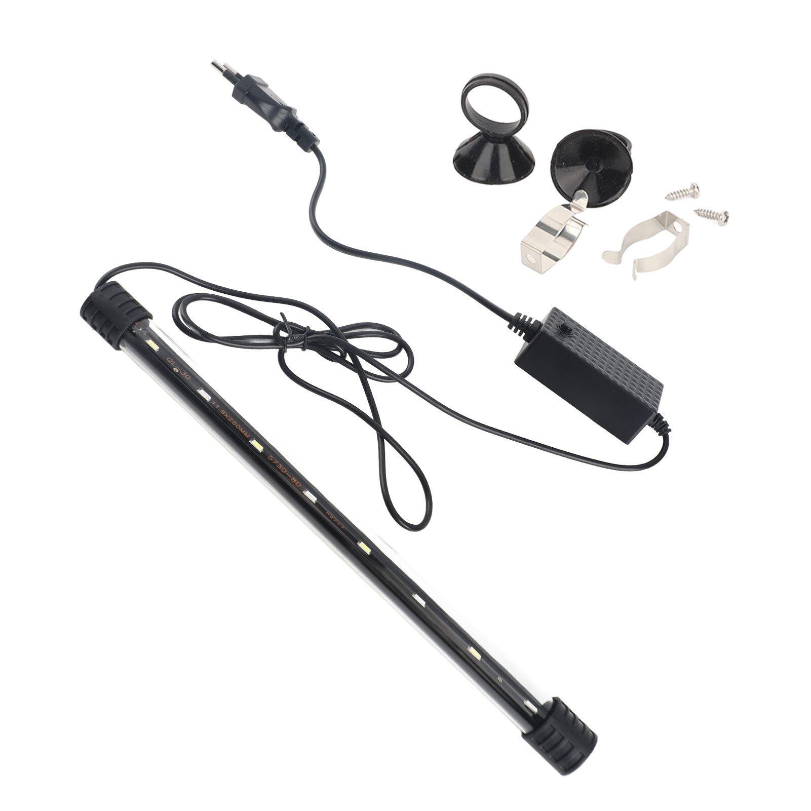 Светодиодный аквариумный светильник высокой яркости, энергосберегающий, погружной, с присосками.