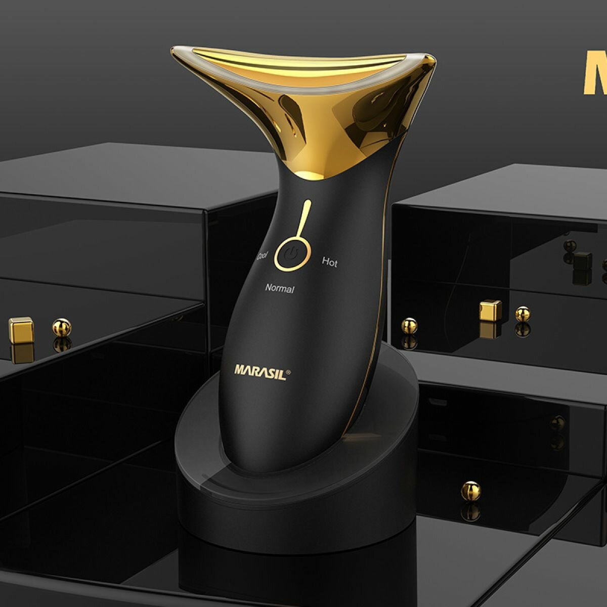 Массажер для лица электрический, микротоковый для лица, светодиодная терапия L&L Skin MIMI -hj