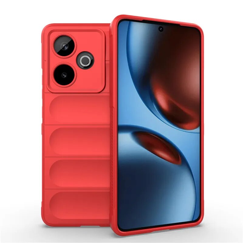 Чехол для Realme GT7, чехол для Realme GT 7, мягкий силиконовый Realme GT7 (Китай), Красный, Red