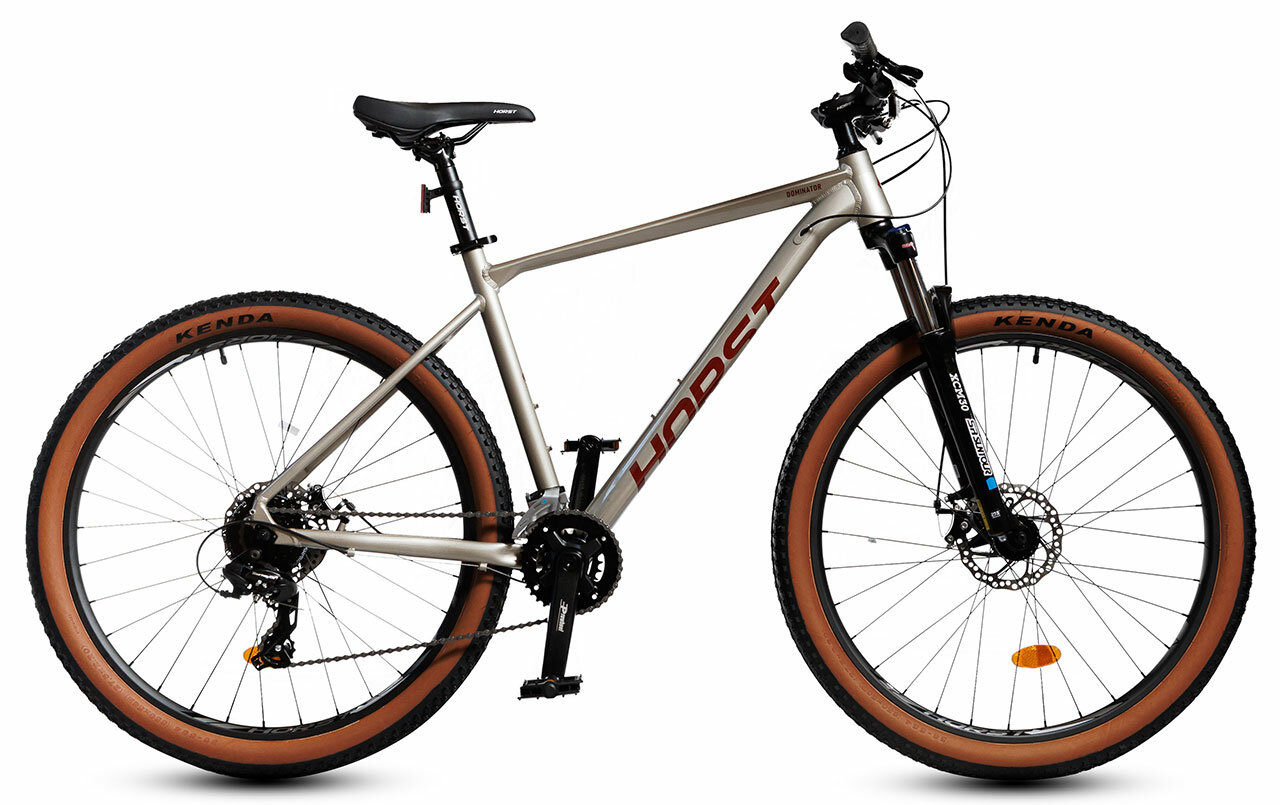 Велосипед HORST Dominator 2024 (требует финальной сборки), Цвет серый-коричневый, Размер 19"