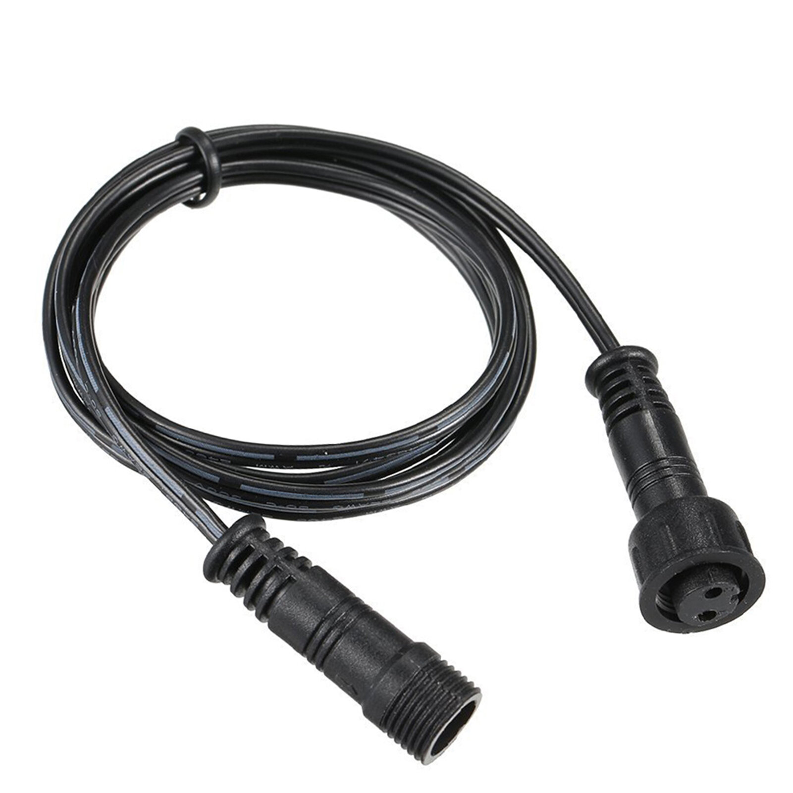 5 шт. удлинительный кабель для палубного освещения, длина 1 м/39,4 дюйма, 2-контактный удлинительный шнур, водонепроницаемый IP67 с разъемом «папа» и «мама» для подвесных светильников на солнечных батареях, садовых светильников-шипов