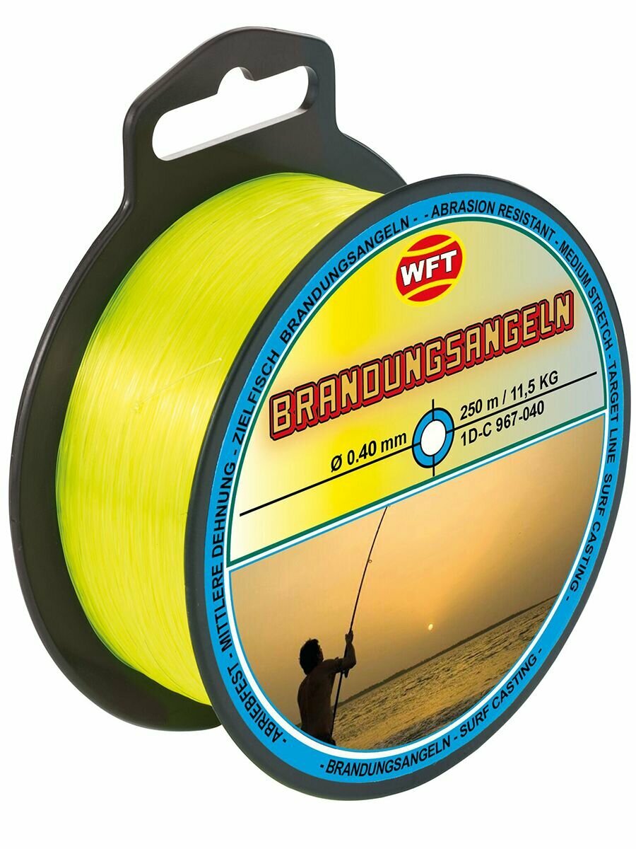 Монофильная леска для рыбалки WFT Zielfisch BRANDUNG (для ловли В прибое) 250/040