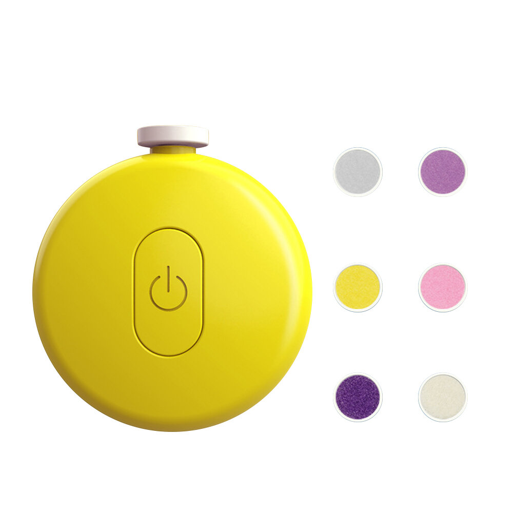 Детский электрический триммер для ногтей, инструмент для полировки ногтей новорожденных, пилочка для ногтей для младенцев с 6 шлифовальными насадками для детей.