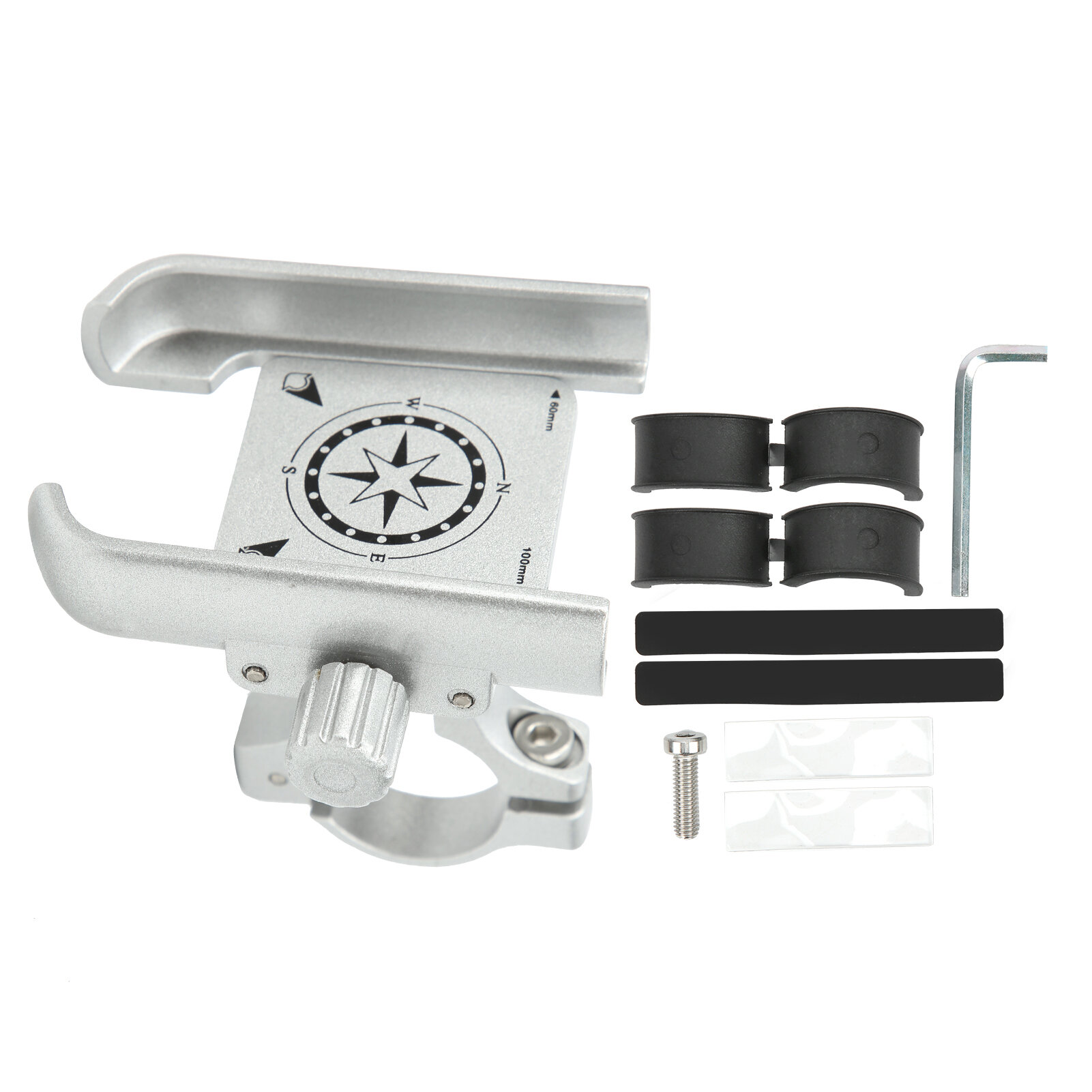 Держатель телефона GUB-P40 Стенда 360 градусов регулируемый кронштейн для мотоцикла Bicycle Scooter (Argent)