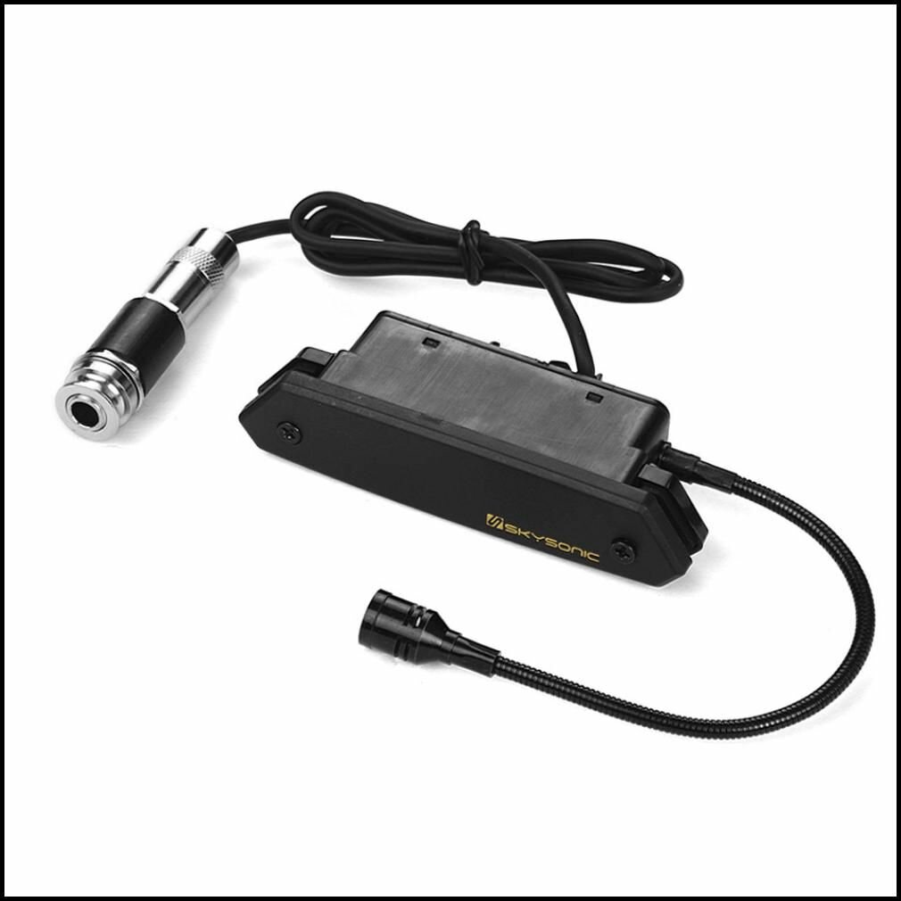 Звукосниматель, SKYSONIC, T-902, с кнопочной батареей