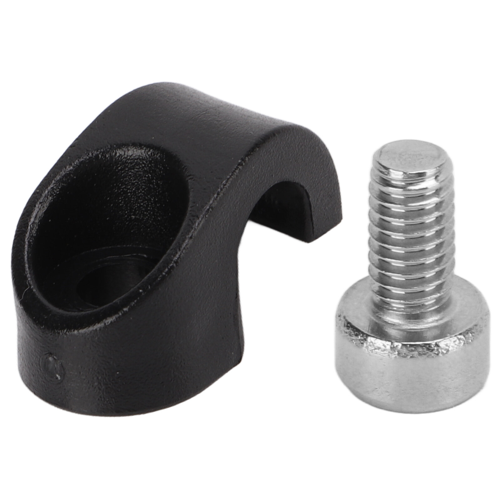 Зажим для тормозного троса велосипеда, U-образные хомуты, зажим для трубки переключения передач, C-образный зажим, пластиковая пряжка для горного и шоссейного велосипеда, черный.