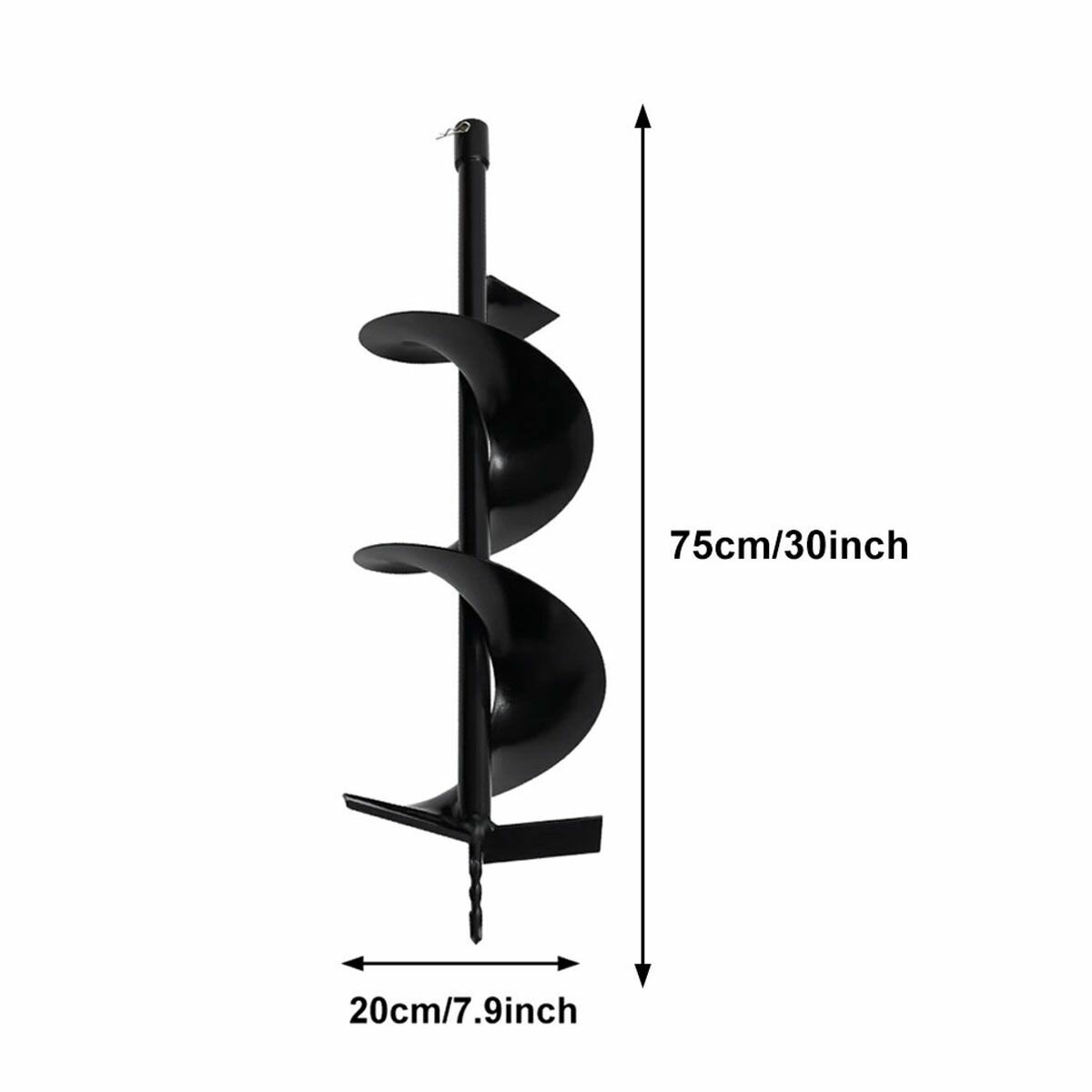 Мотобур (бензобур) 52 куб. см, 80 см, 2 оператора с 3шт сверлами диаметром диаметр 100mm/150mm / 200mm