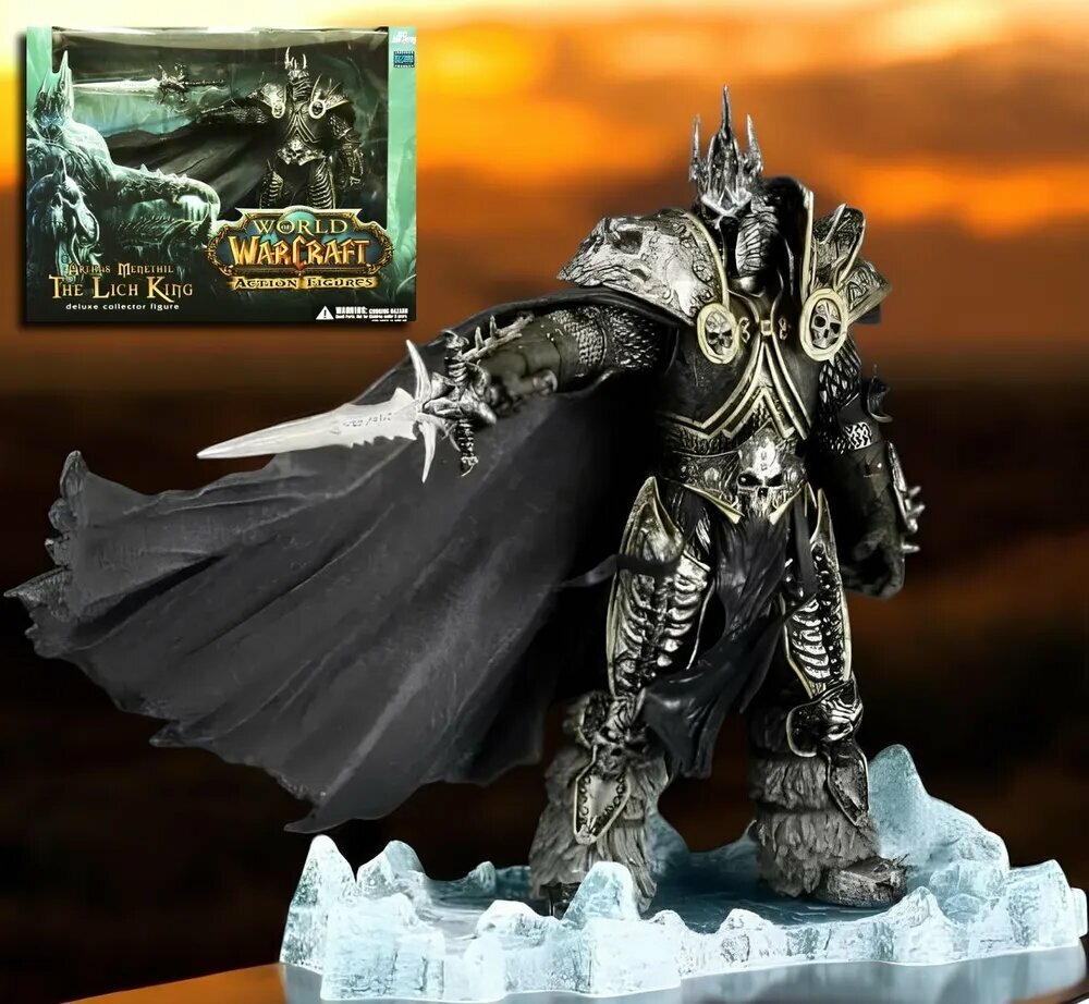 Фигурка Варкрафт Король Лич, Артас Менетил / Warcraft Lich King Arthas Menethil deluxe collector figure (20см)