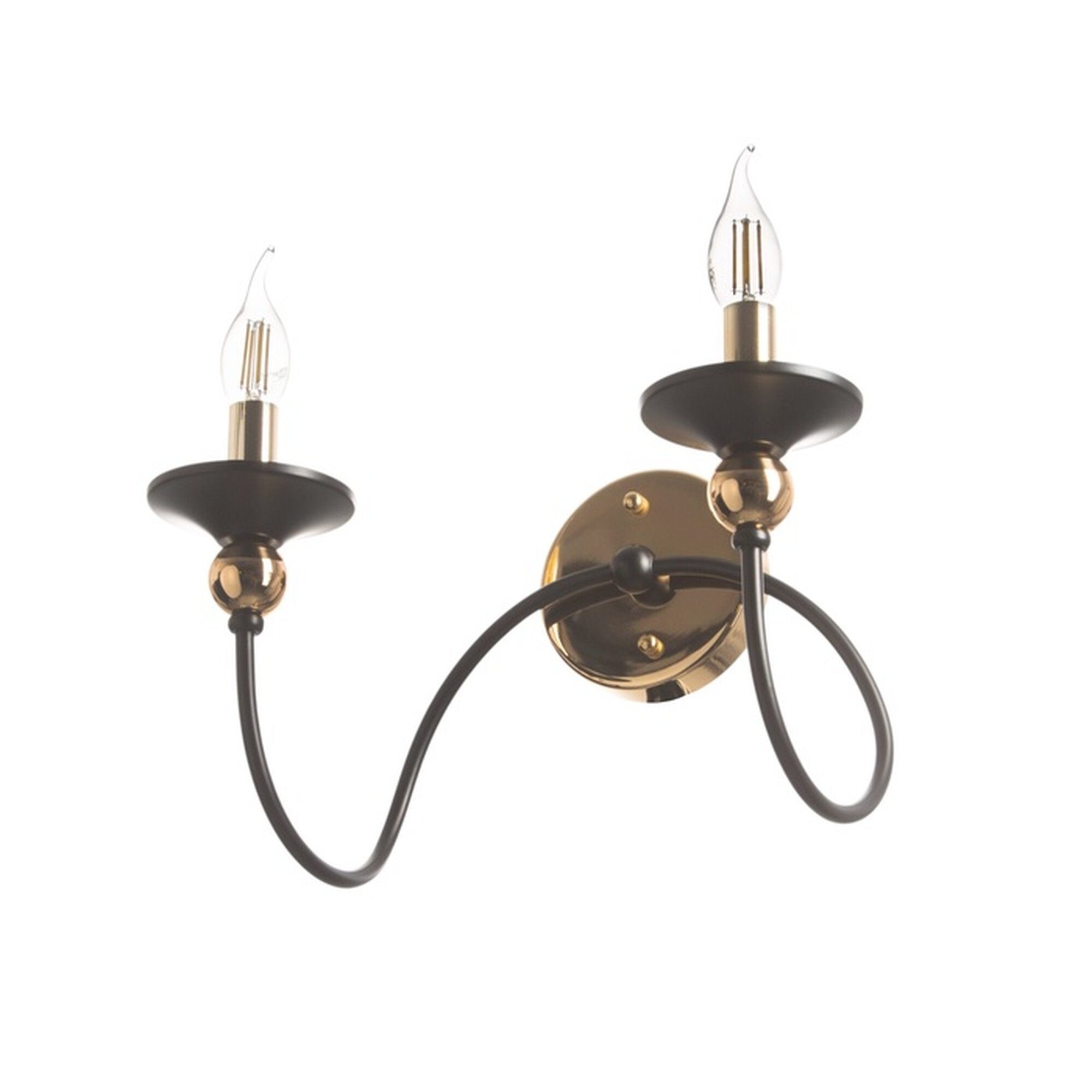 Бра BayerLux "Милано", E14, 40 Вт, IP20, металл, пластик, 36x26x24 см