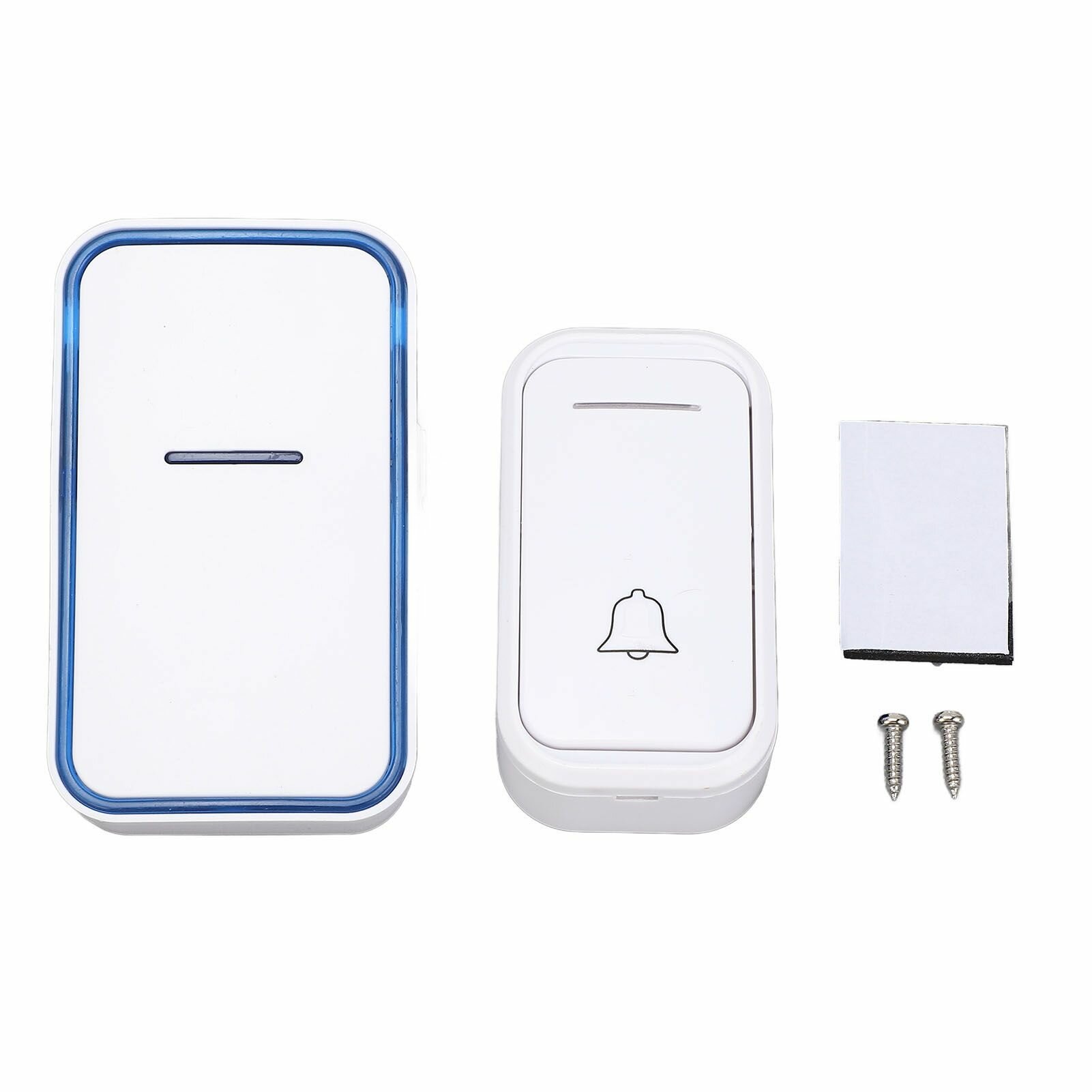 Беспроводной дверной звонок с розеточным приемником диапазоном 262 фута 38 мелодий регулируемый уровень звука для дома офиса и школы