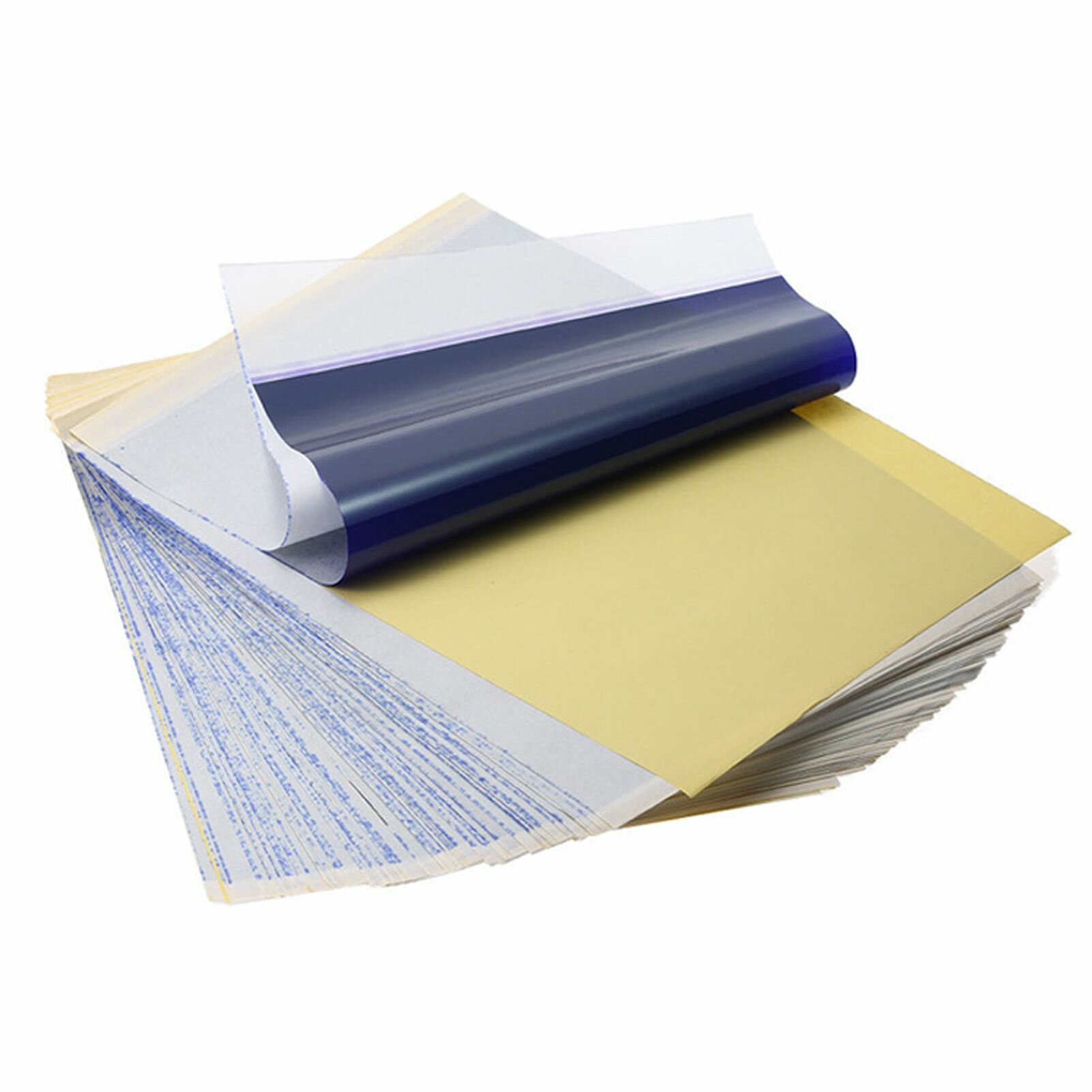 Многоразовая бумага для переноса татуировок A4, 100 шт, расходные материалы для шаблонов горячей прозрачной печати, высокое качество, простота в использовании