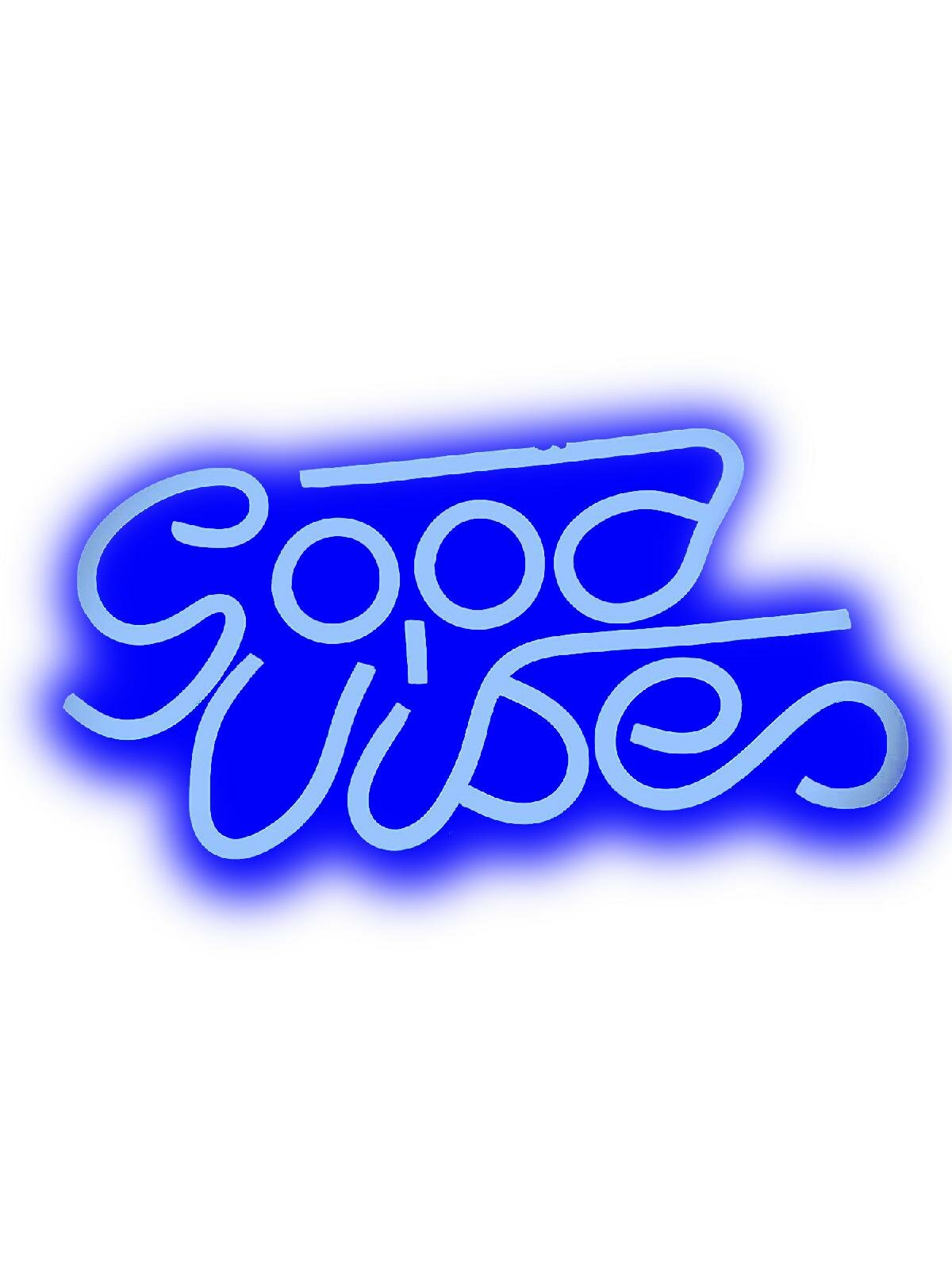 Good Vibe Neon Signs, LED Neon Light Signs with Acrylic Board, Neon Word Light Wall Decor for Bedroom, Wedding, Party