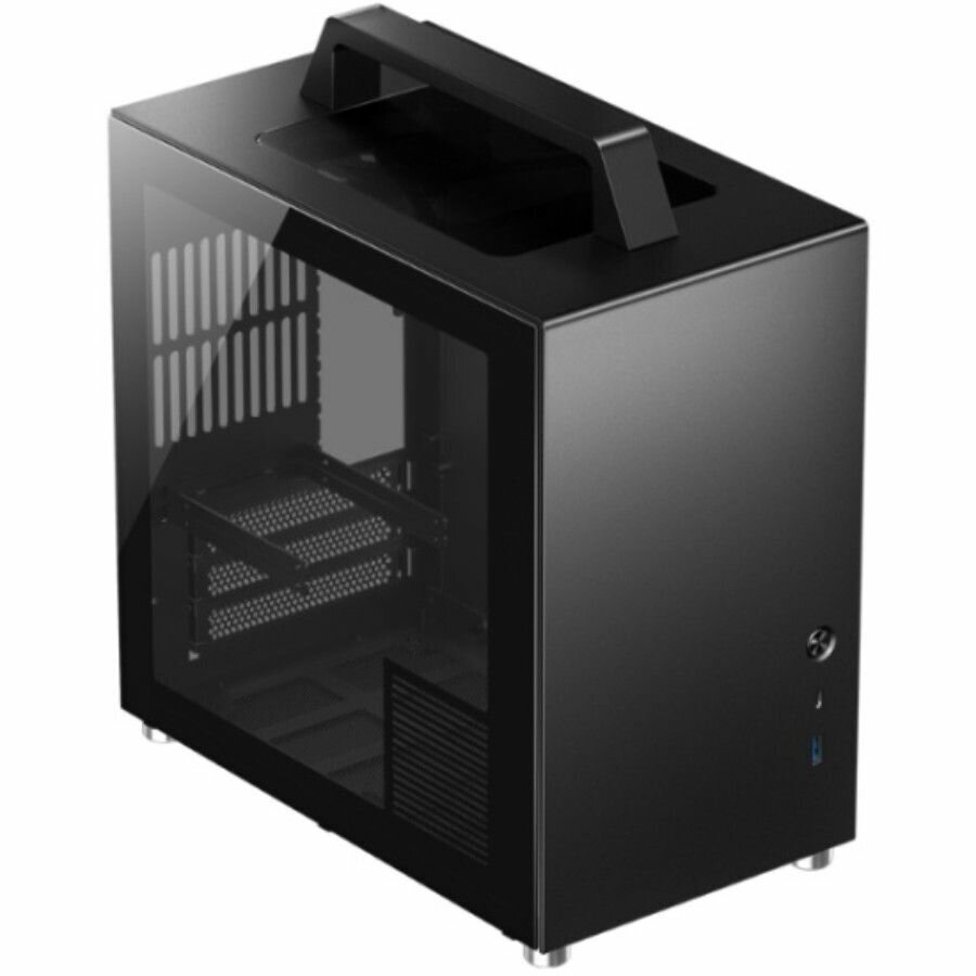 Компьютерный корпус Jonsbo T8 PLUS (T8 PLUS BLACK) черный - Mini Tower, Mini-ITX, USB 3.2 Gen 1 Type-A