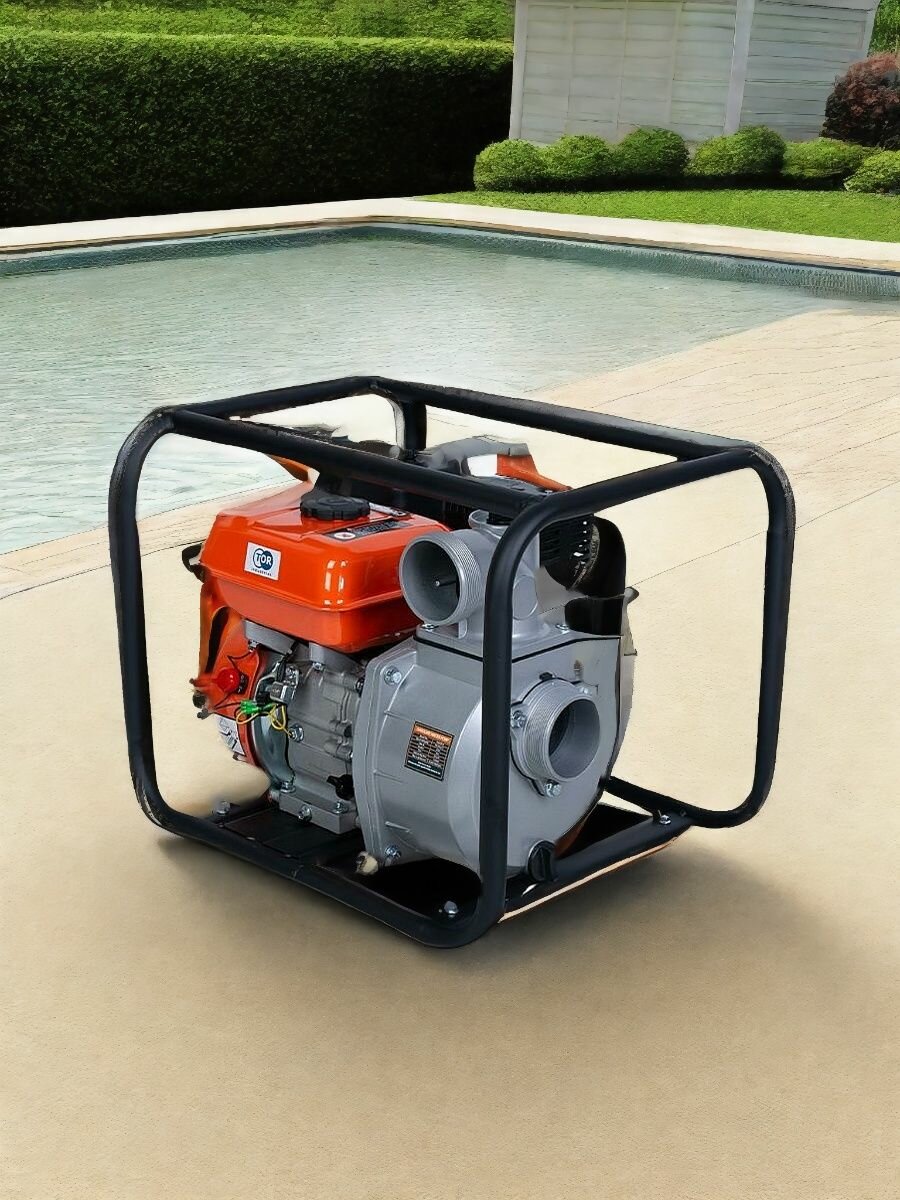 Мотопомпа TOR KM80CX для чистой воды, 7 л. с, производительность 50м3/ч