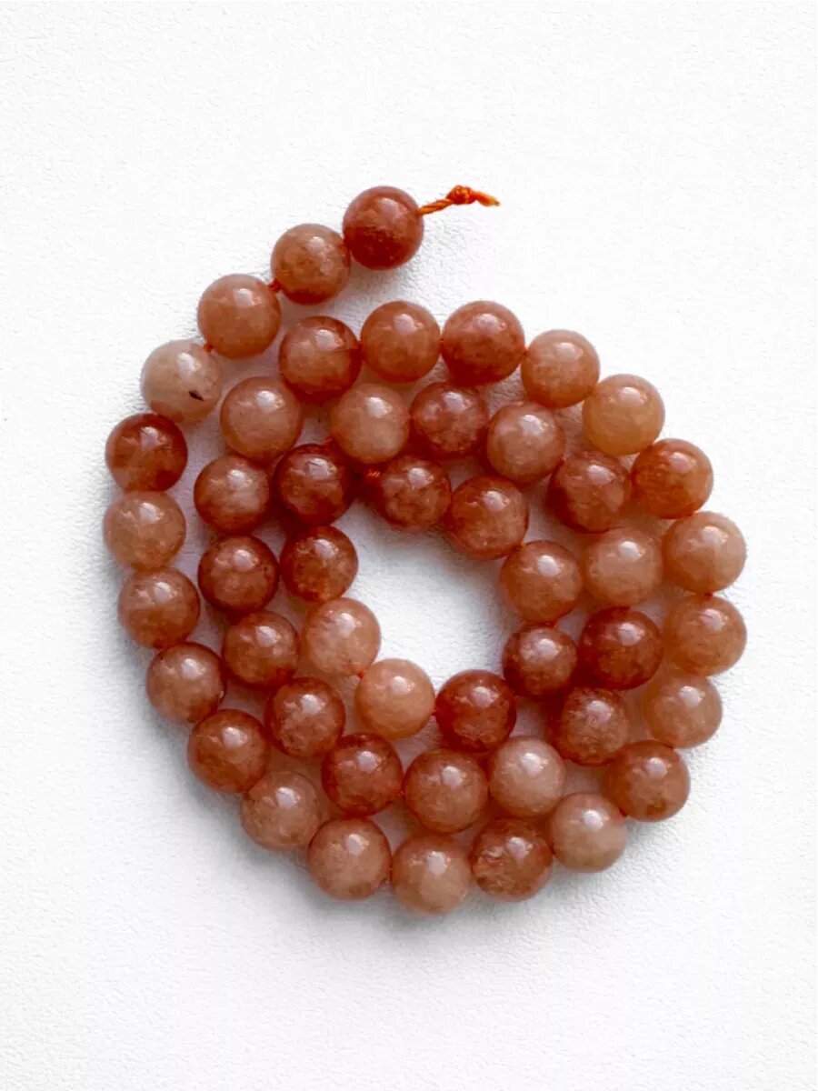 1114 Бусины бразильского агата светло-коричневый 8 мм 1 нить