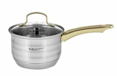 Ковш 1,8 л катунь элис голд, КТ22-К, зеркальная полировка