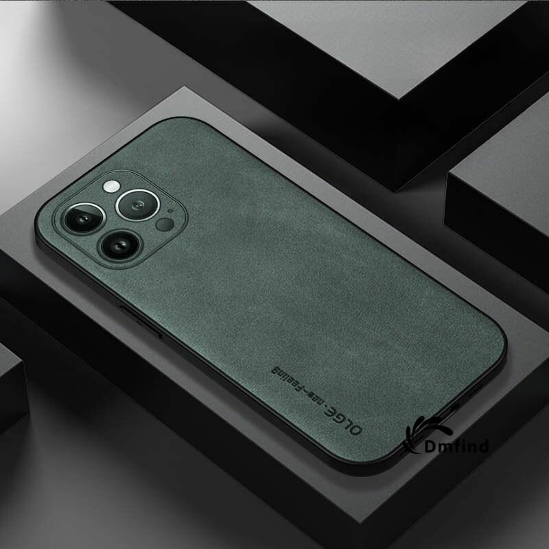 Стильный на коже чехол для Apple iPhone 15 Pro Max (Эпл Айфон 15 Про Макс)