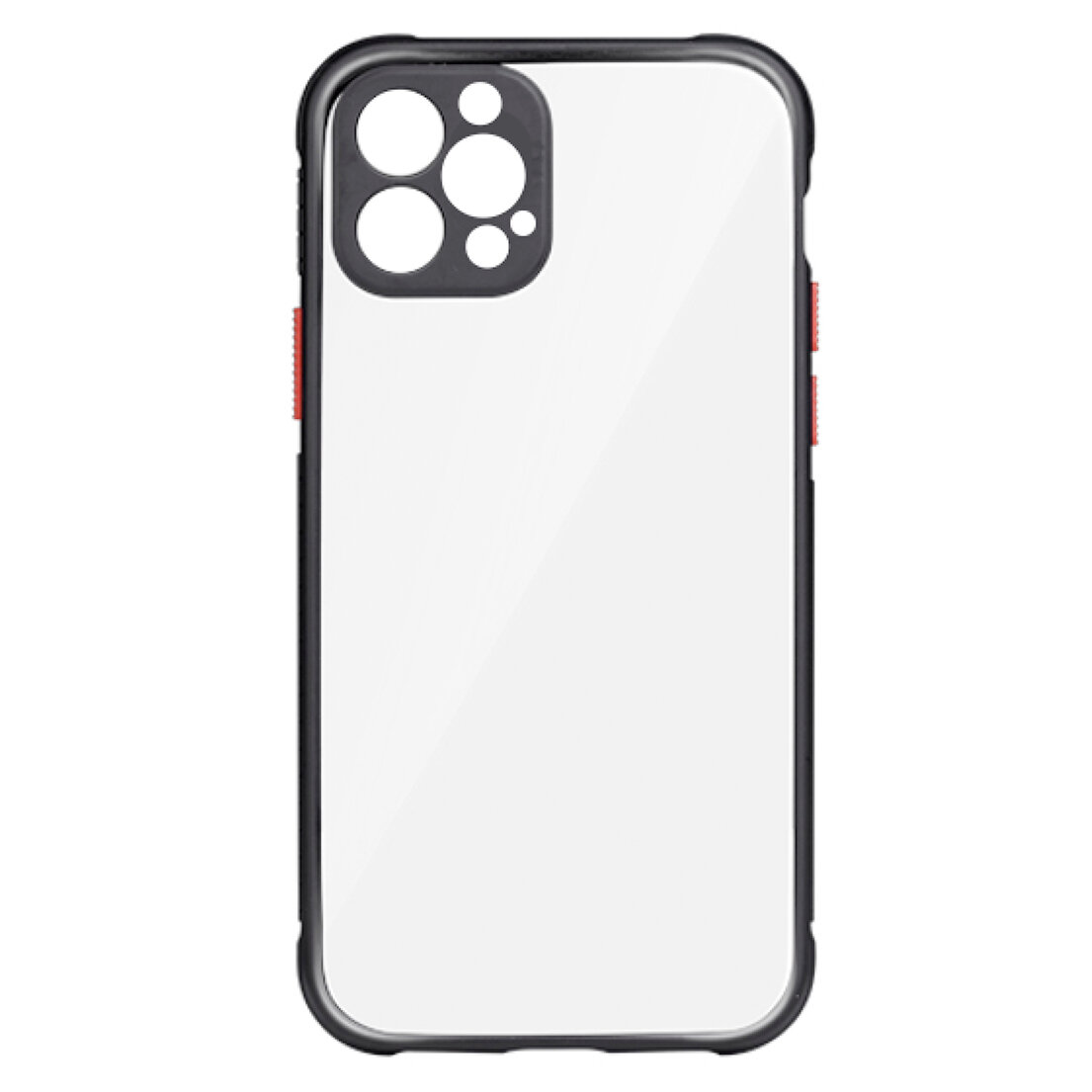 Чехол силиконовый для iPhone 13 Pro Max (6.7), Shining series, HOCO, прозрачный с черным