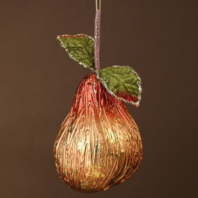 Елочная игрушка Груша Садов Конрада 13 см, подвеска, Winter Deco, 2007219