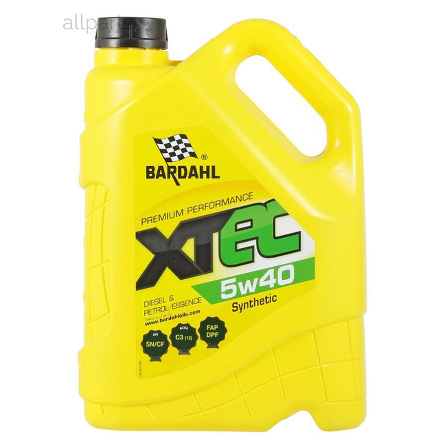 BARDAHL 36343 5W40 XTEC SN/CF 5L (синт . моторное масло)