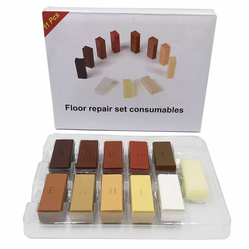 Набор для ремонта, для керамики, ламината, мебели, 11 теплых оттенков