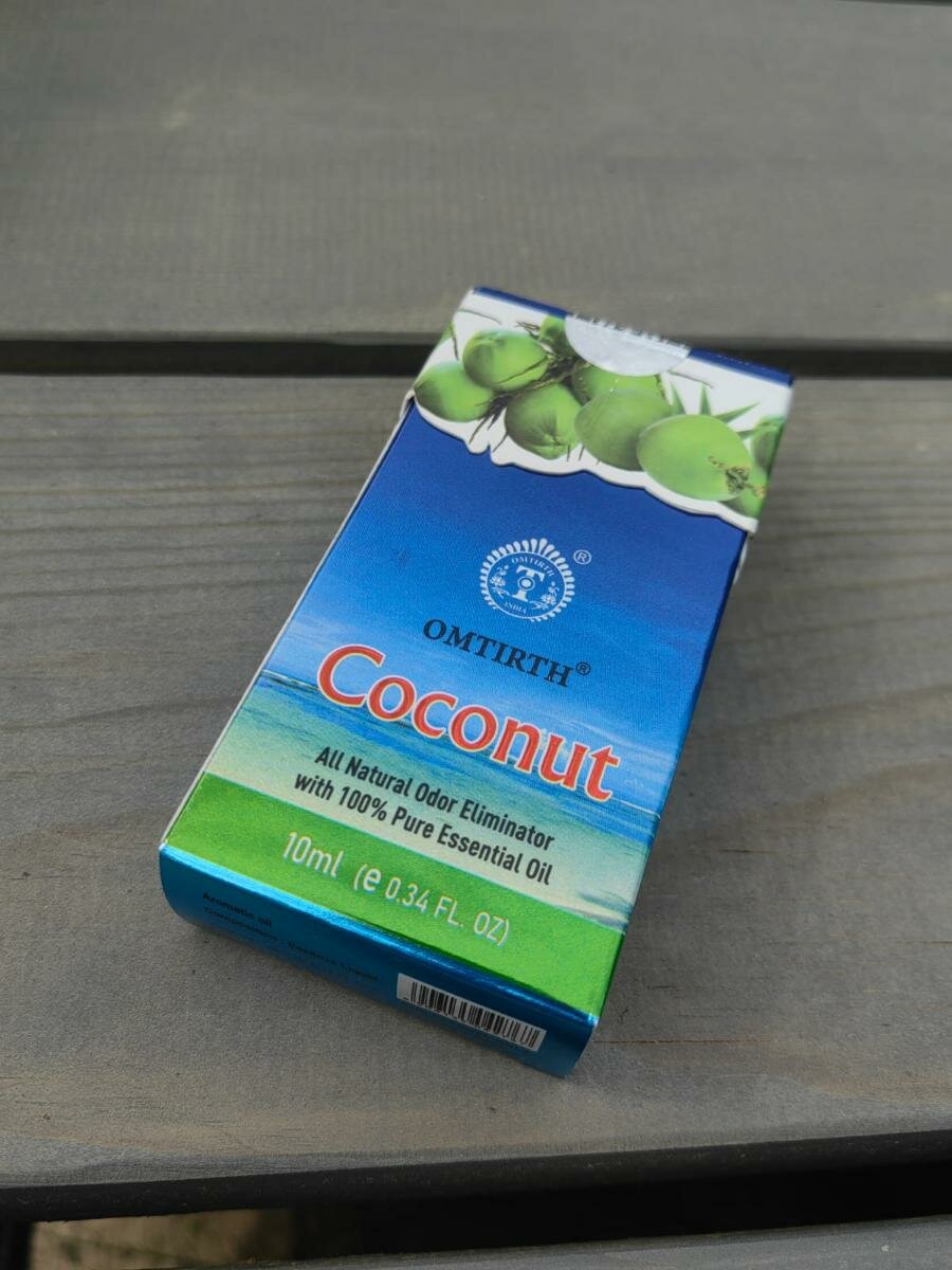 COCONUT All Natural Odor Eliminator, Omtirth (кокос натуральное ароматическое масло, Омтирт), 10 мл.