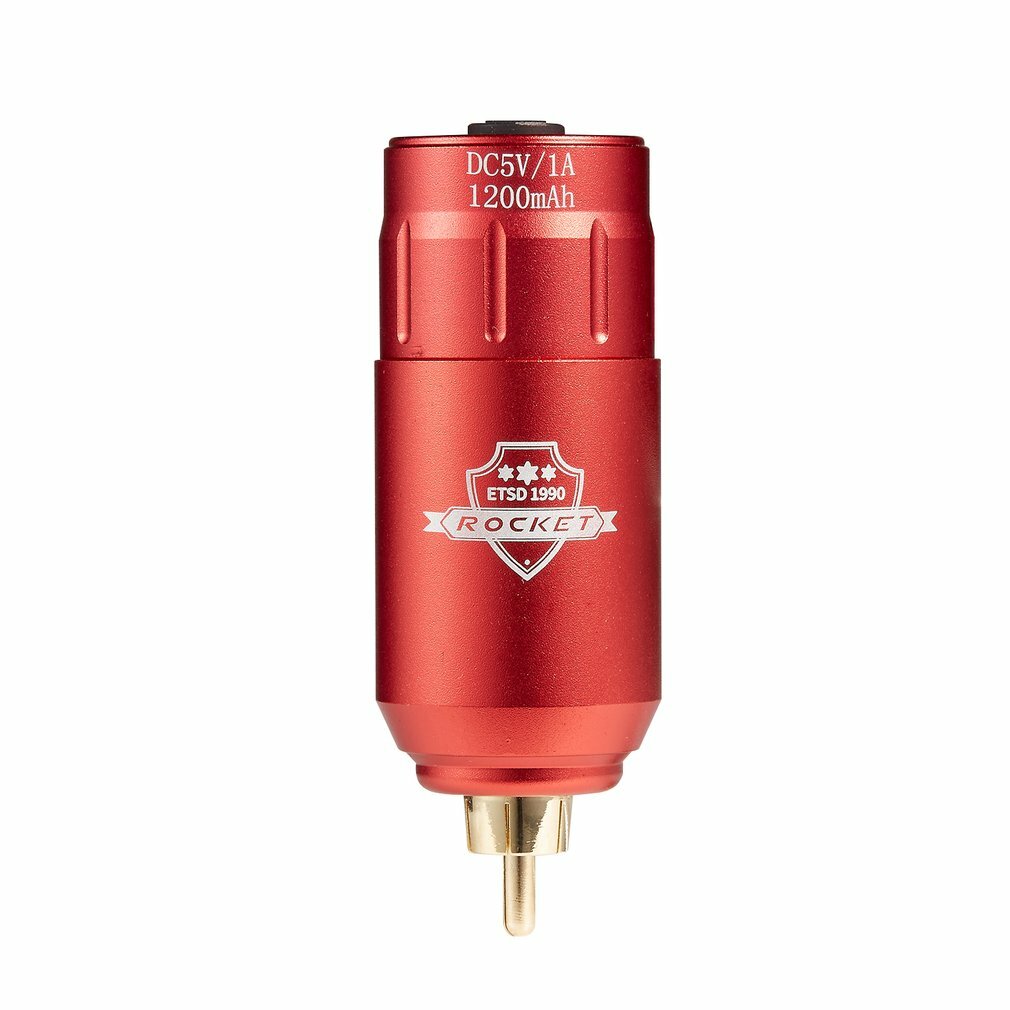 Портативный RCA Tattoo беспроводной мини-коннектор для батареи татуировки красный 27,5*62,8 мм