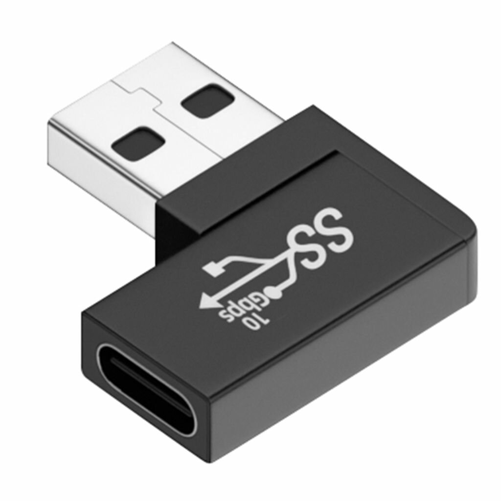 USB 3.0 "папа" на тип C "мама" 90 градусов прямоугольный удлинитель адаптер вверх-вниз разъем 10 Гбит/с для ноутбука