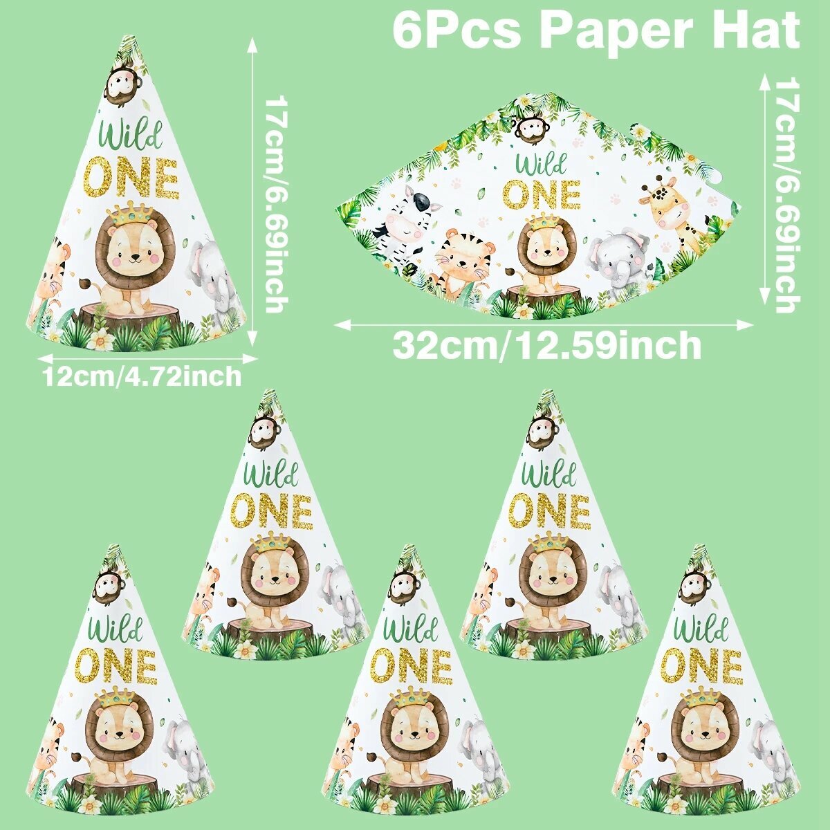 Картонная шляпа с животными PATIMATE