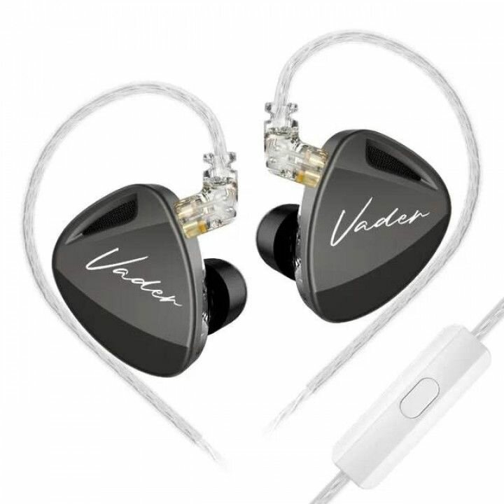 KZ Acoustics Vader High-Resolution Version с микрофоном, черный, проводные наушники