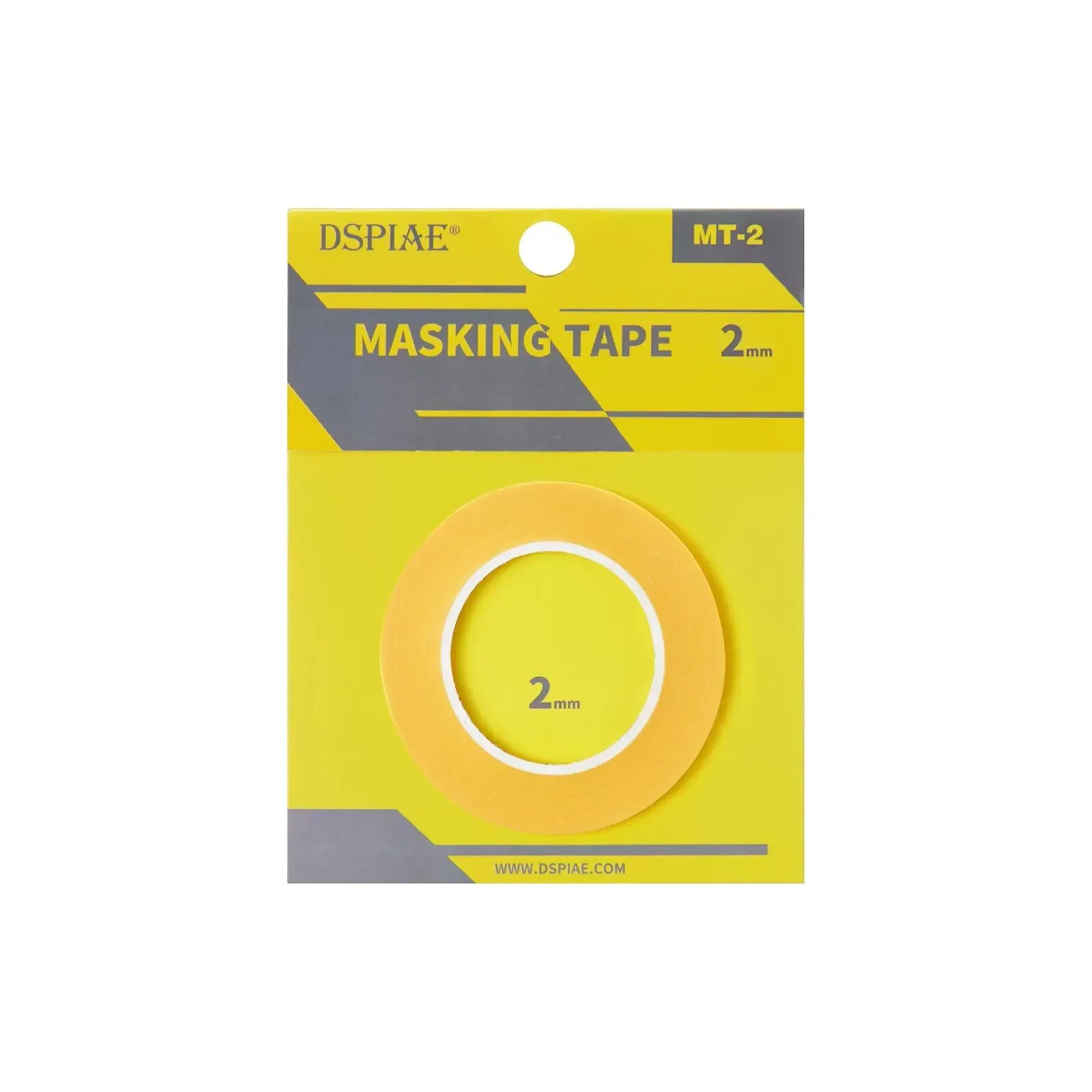 Малярный скотч DSPIAE MT-2, 2 см, желтый