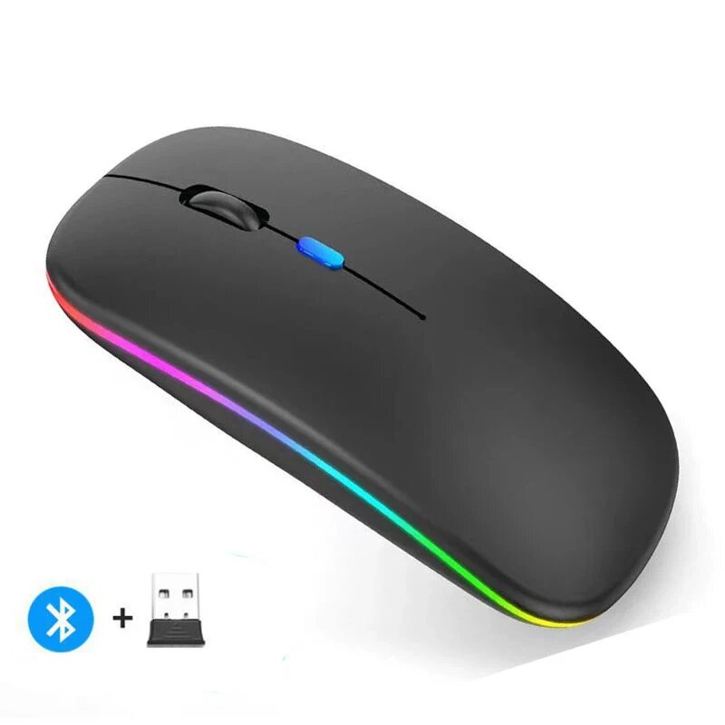 Беспроводная мышь LED Black Bluetooth 2.4ГГц