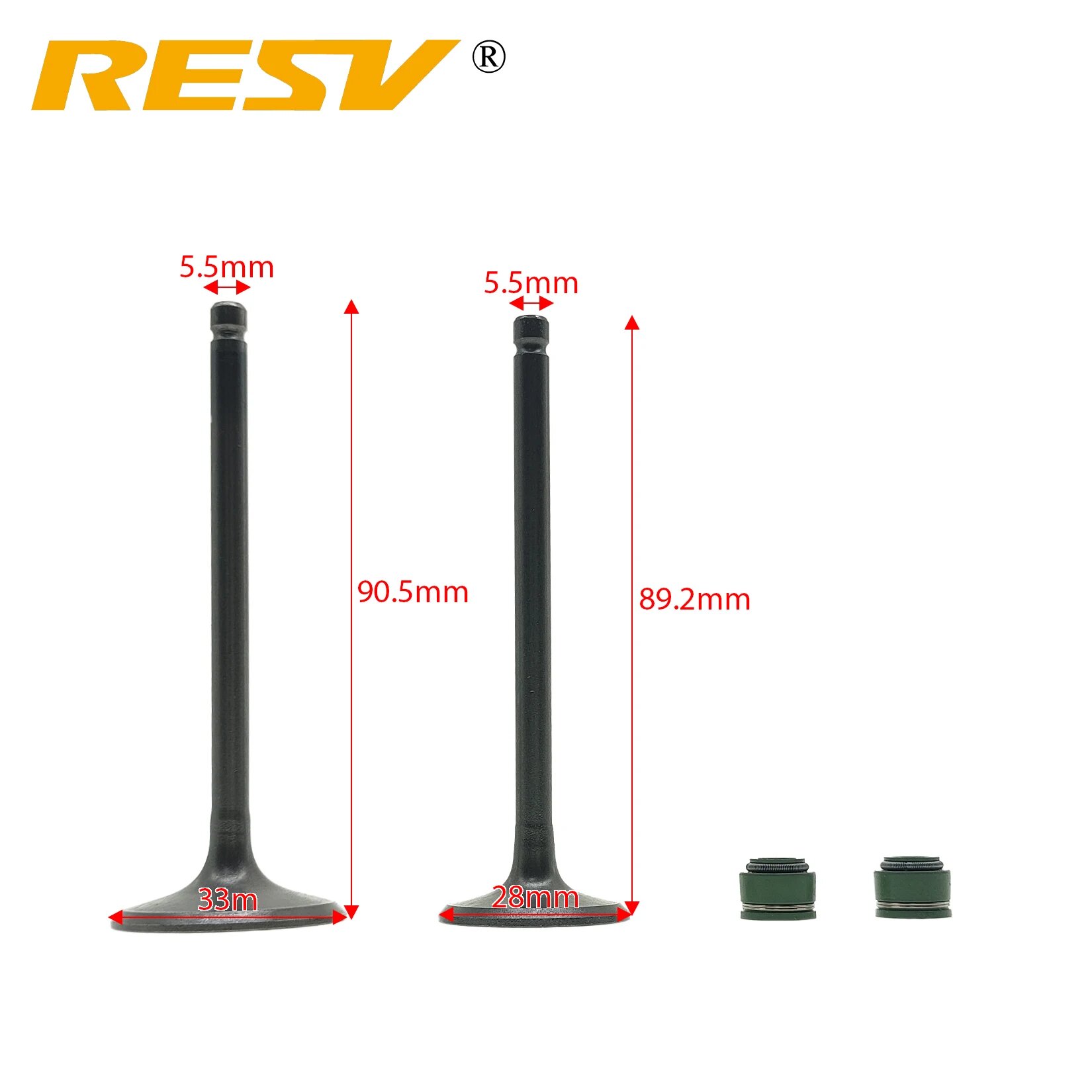RESV для Suzuki GS200 DR200 QM200GY GXT200 DR200 GS DR QM GXT DR 200 200cc клапан впускного и выпускного стержня сальник клапана