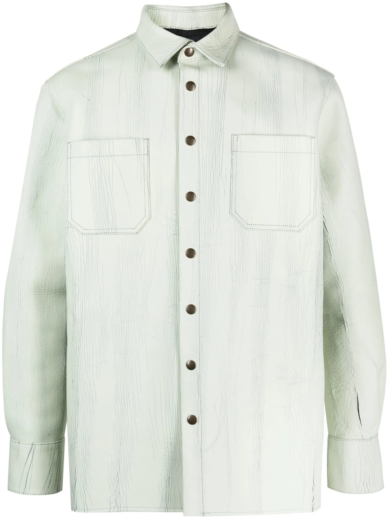 Рубашка Фактурная кожаная рубашка