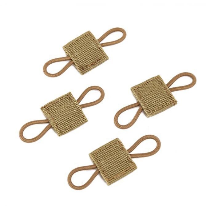 Эластичные ремни Molle 4/10 шт. 4pcs Khaki