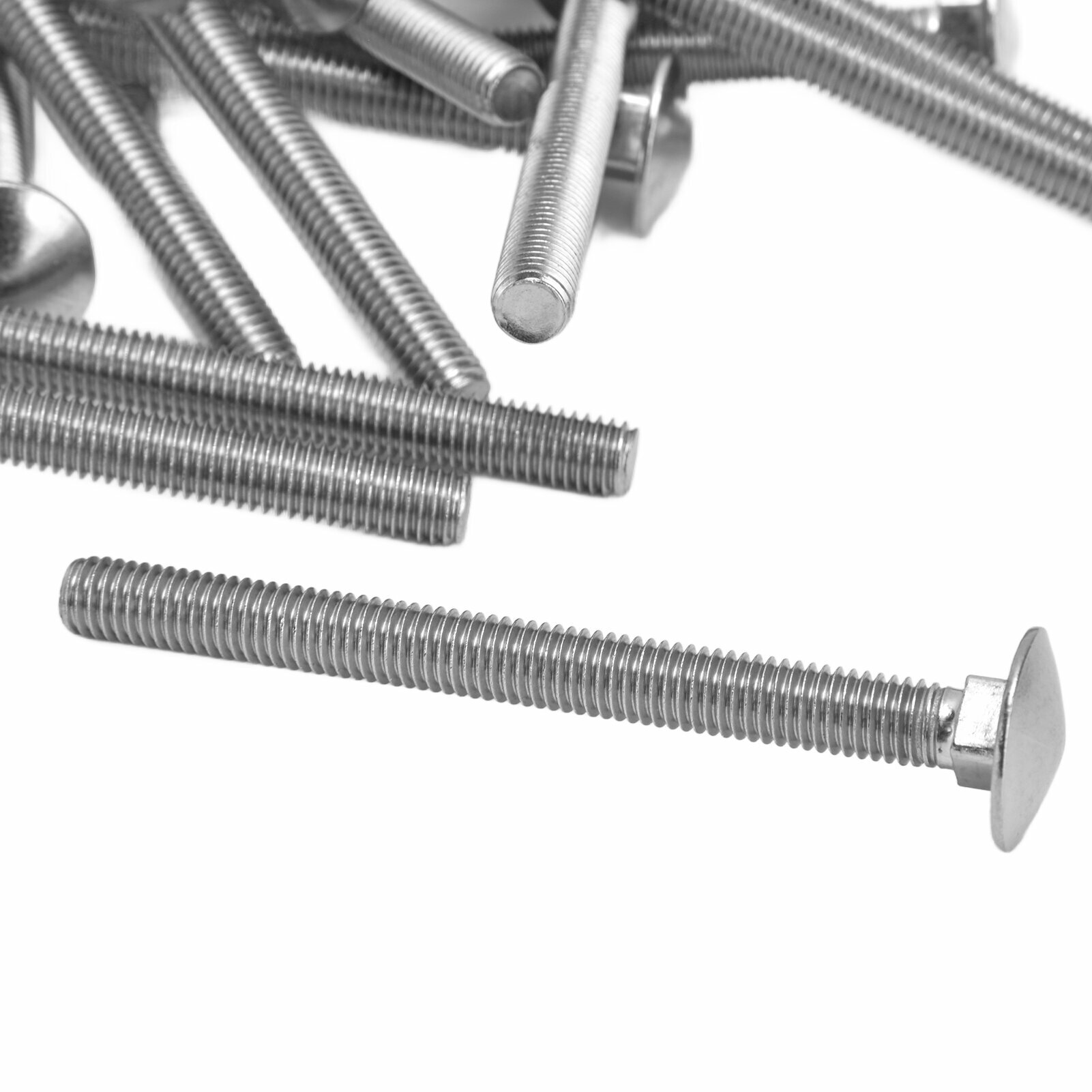 30 шт. M8x1,25 Болт A2 Чашка из нержавеющей стали с квадратной крупной резьбой Болты с квадратным подголовком DIN603M8x90