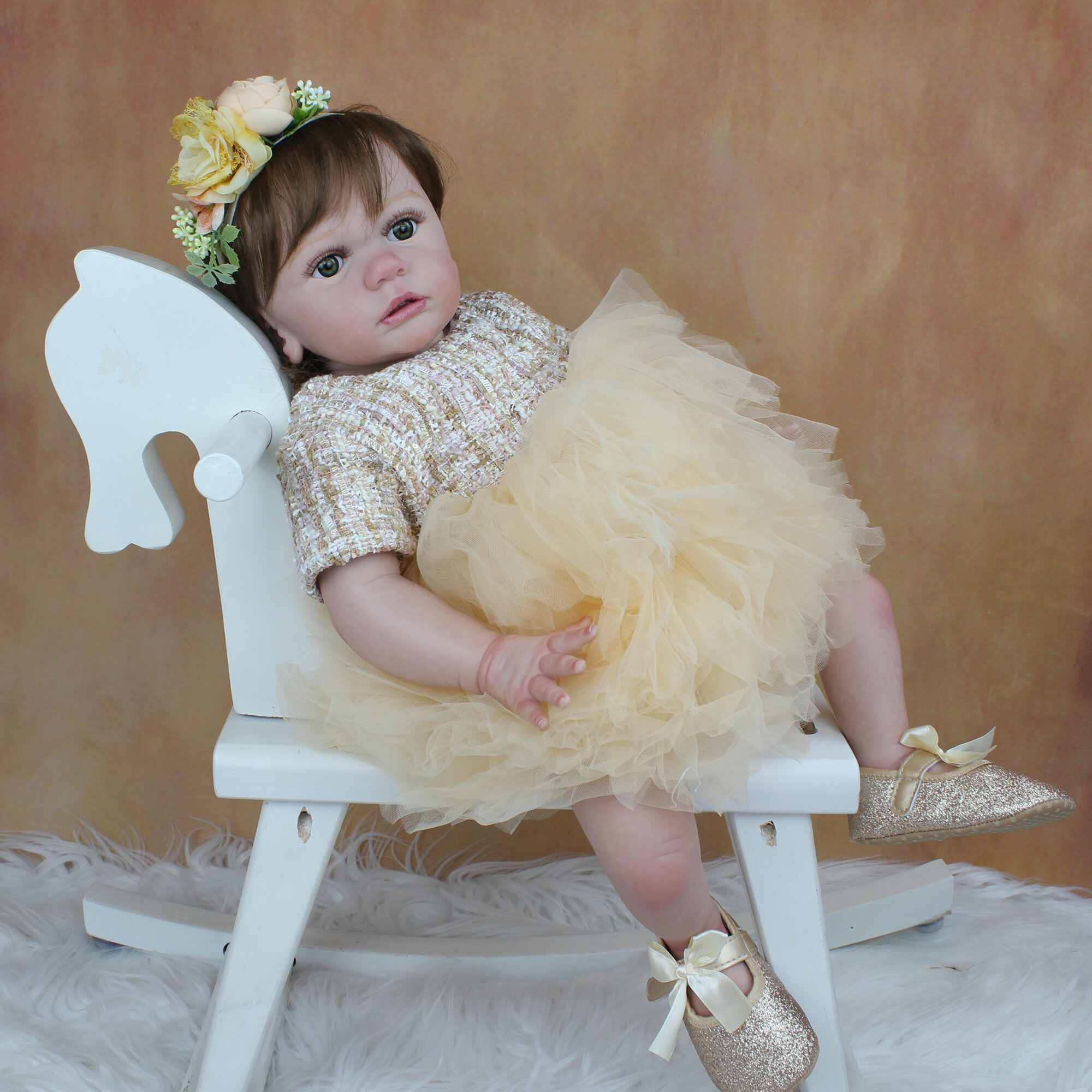 60cm Мягкая силиконовая кукла-реборн с 3d-рисунком