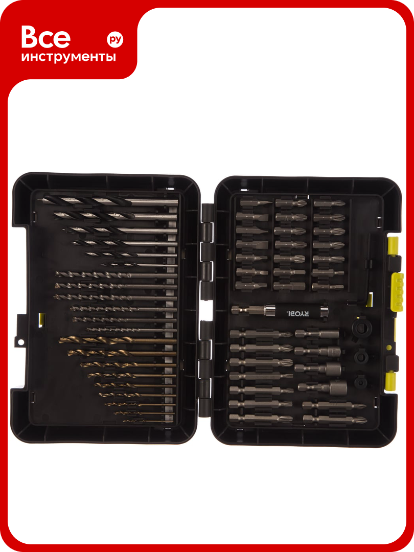 Набор бит со сверлами (60 шт.) Ryobi 5132002248 для профессионального применения