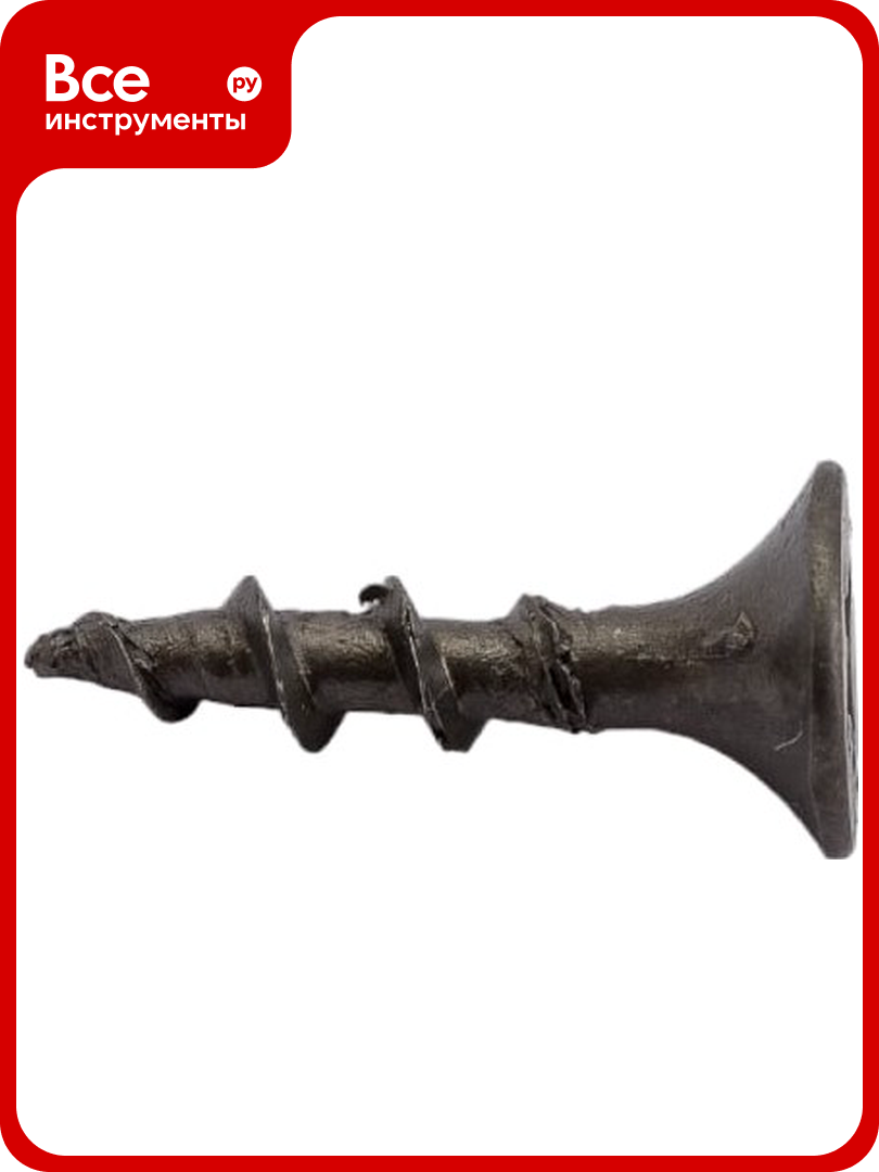 Саморезы Gigant 3,5x16, потайная головка, крупный шаг, оксидированный, 1000 шт. 123545, деревянная