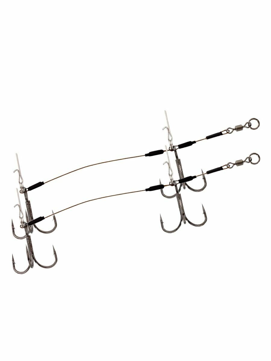 Стингер Westin Pro Stinger Double 1x7 40,8kg 15cm #2/0 (в упаковке 2 штуки)