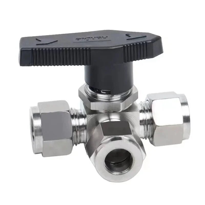 Swagelok 304 нержавеющая сталь 3-ходовой шаровой кран 6mm, T Port