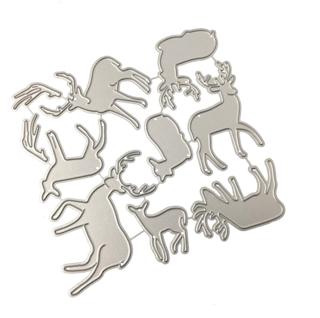 Рождественский Олень Режущие Штампы Трафарет DIY Для Скрапбукинга С Тиснением Бумажная Открытка Декор