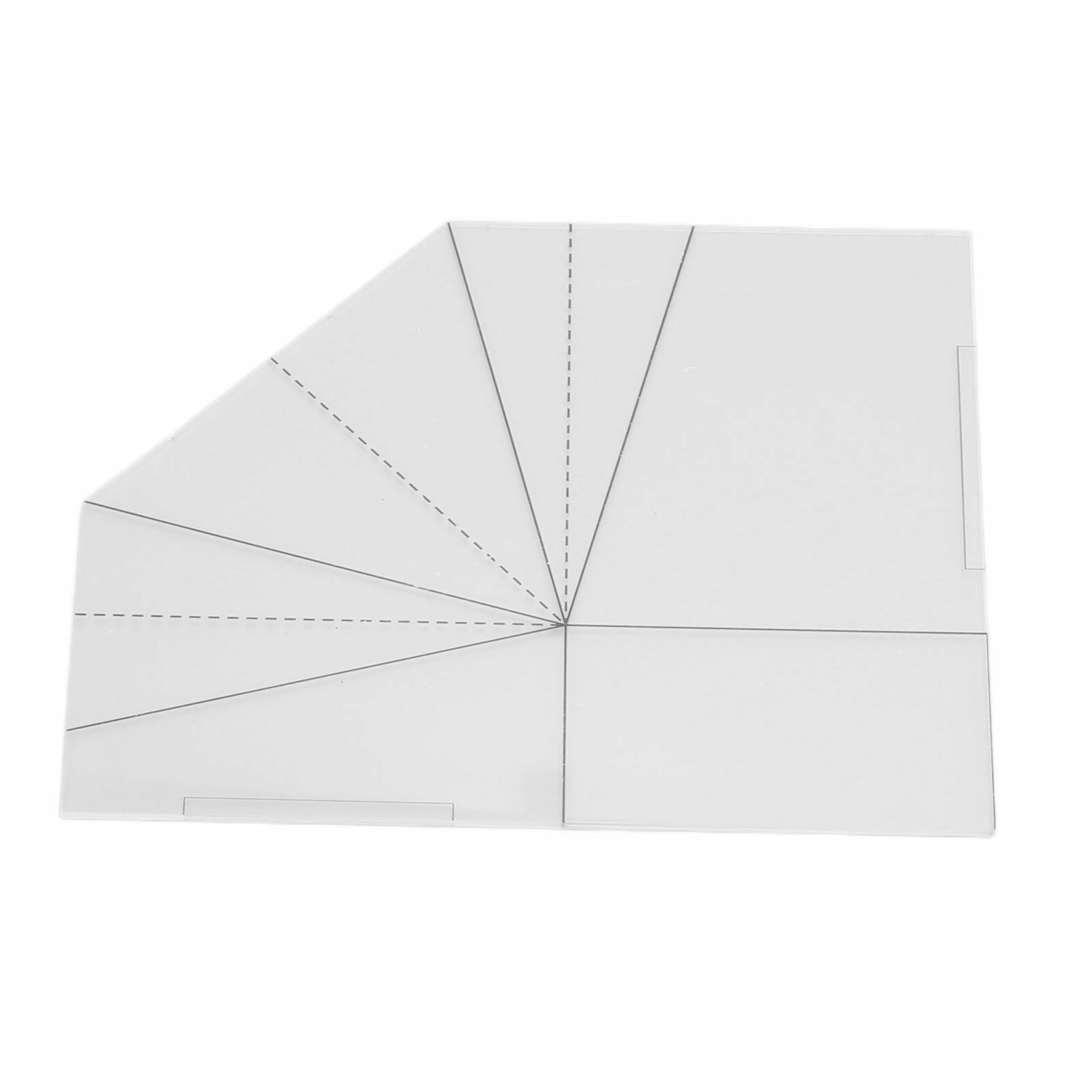 Складной прозрачный акриловый шаблон для шитья корзинки для еды, 12 дюймов, линейка для точного раскроя ткани и создания поделок