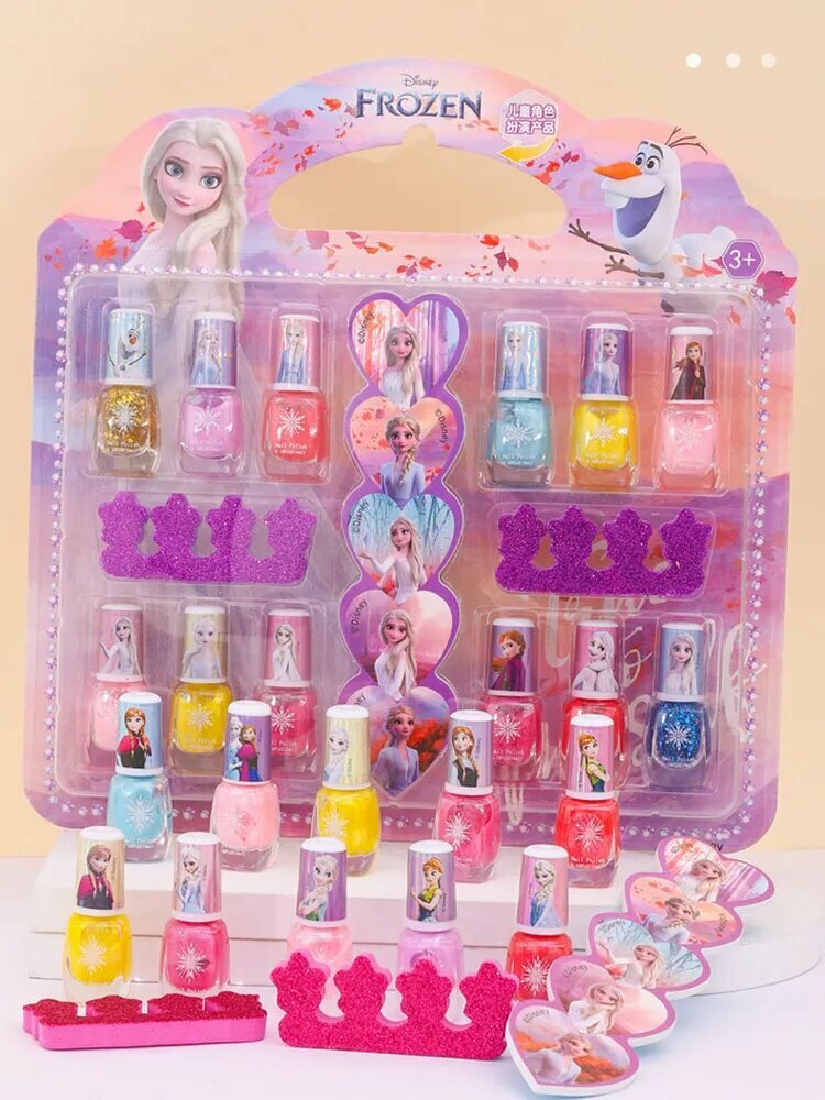 Набор детских лаков для ногтей на водной основе 12 штук