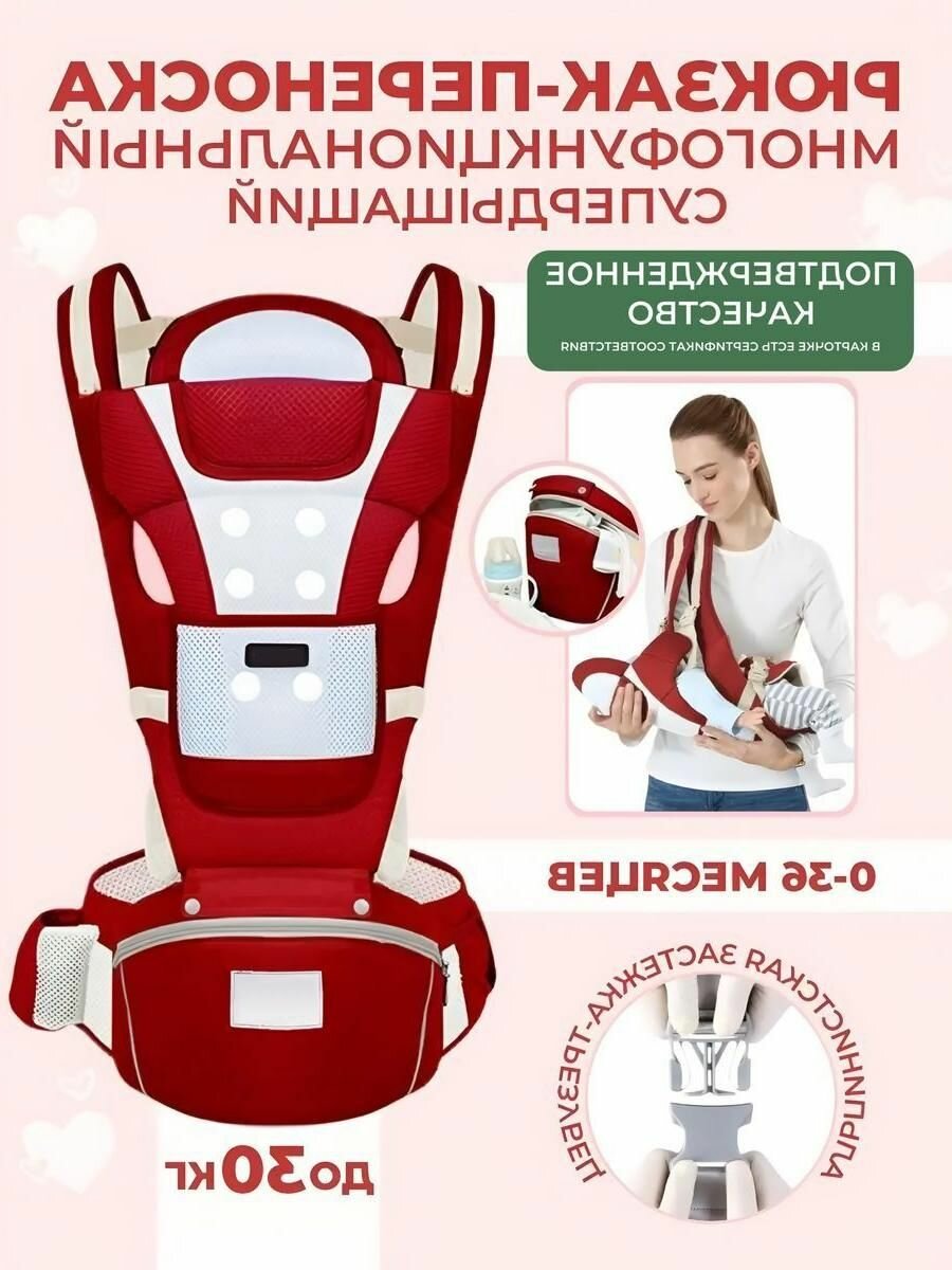 Эргорюкзак для малышей, кенгуру для новорожденных от 0 месяцев, переноска для детей.