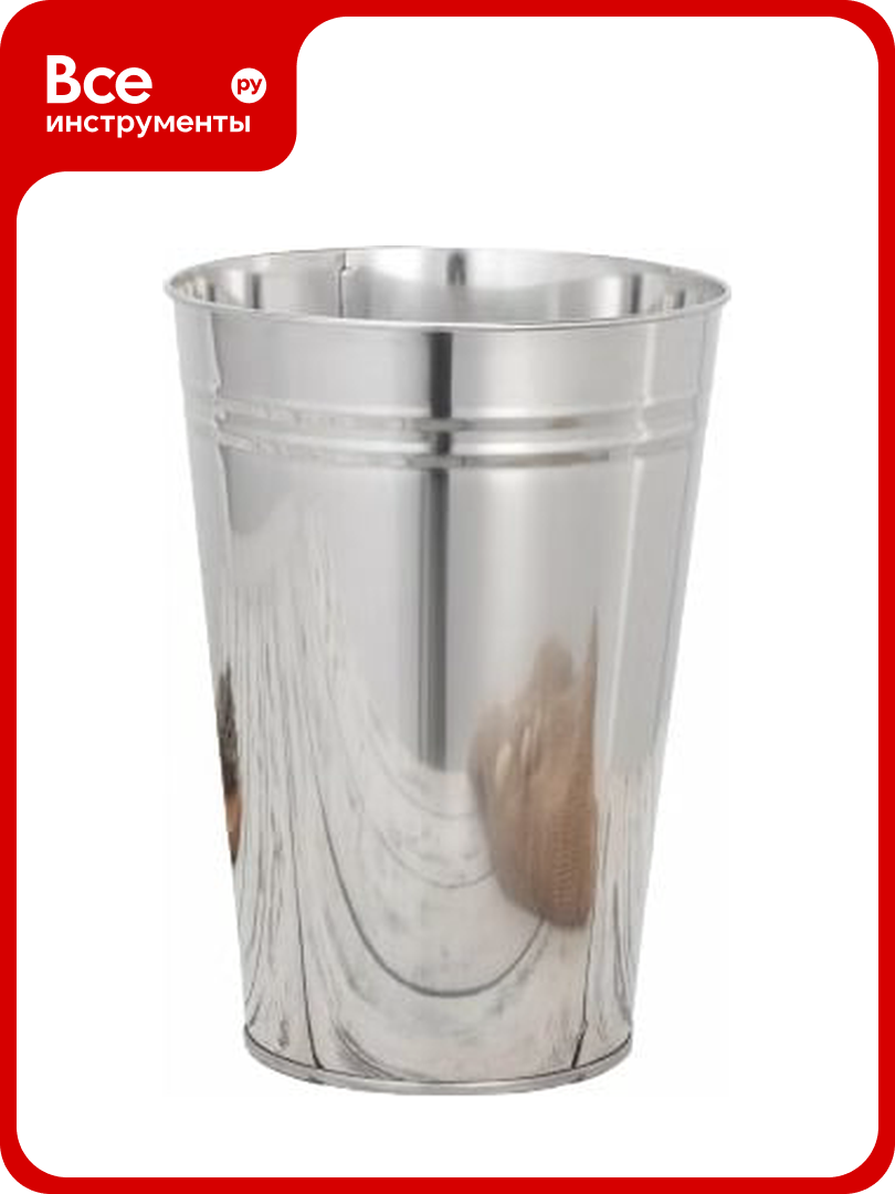 Вазон без ручек сималенд 7 л, 29 см, нержавеющая сталь, 29 см,