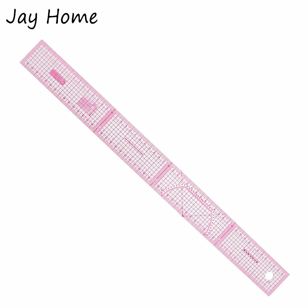 Пластиковая французская кривая линейка JAY HOME 55 см